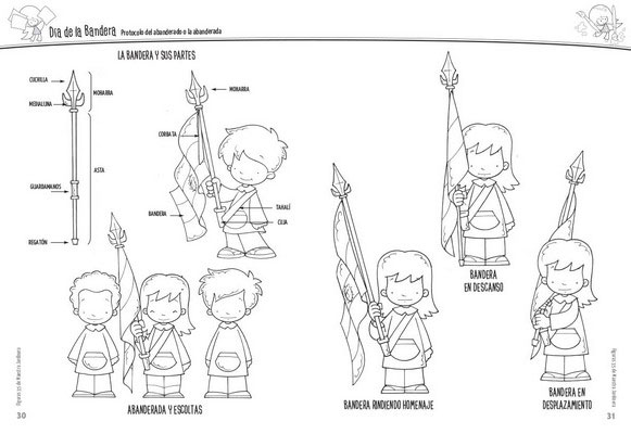 Fotos y dibujos para colorear día de la bandera argentina - 1000 dibujos