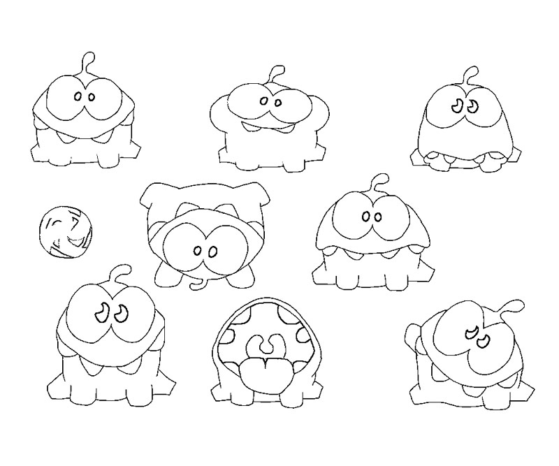 Om Nom Cut The Rope 2 Coloring Pages Coloring Pages
