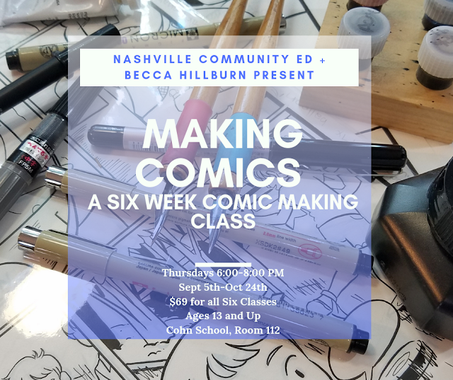 Making Comics and Intermediate Comic Classes Fall 2019