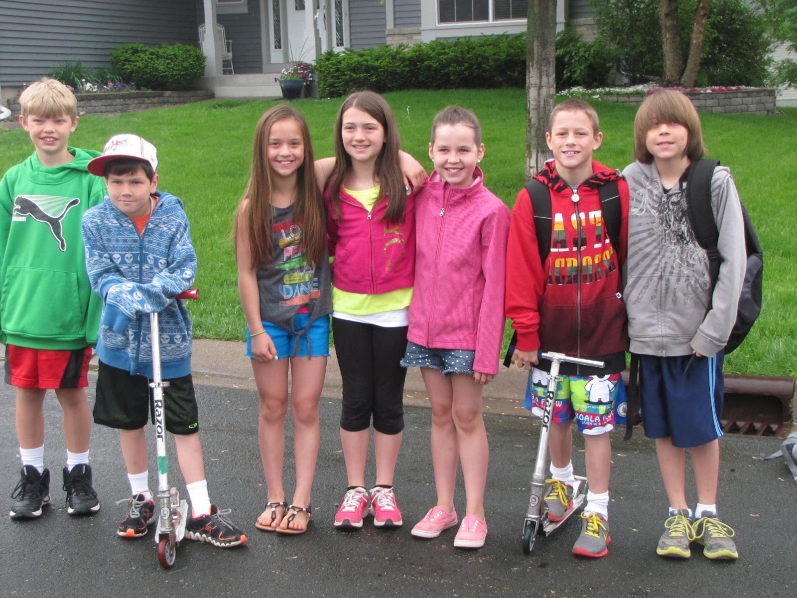 Nelson Family 2013: June... 5 & 7th Last day of school 4th &7th grade