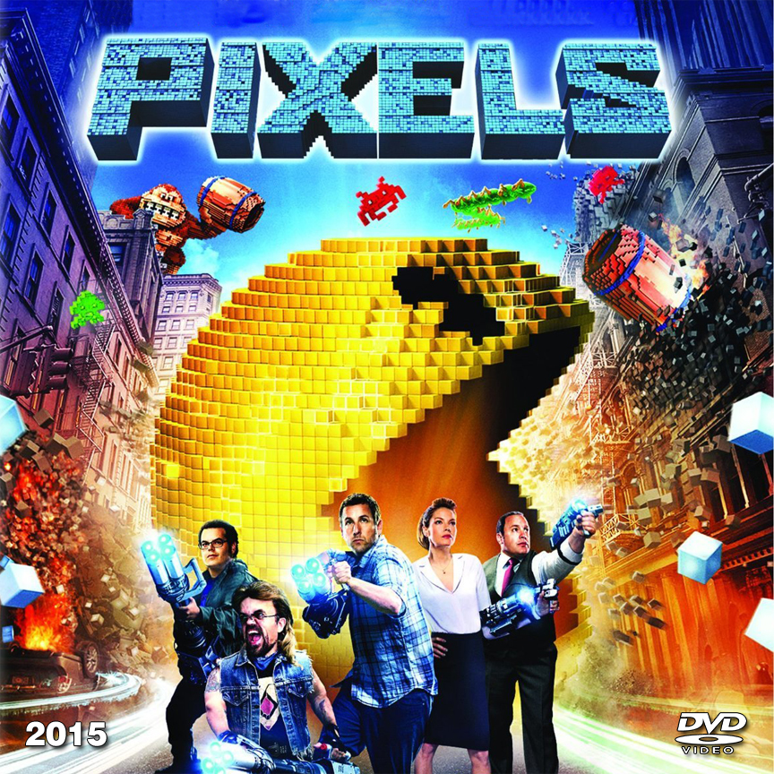 Caratulas de películas DVD para cajas CD: Pixels - [2015]