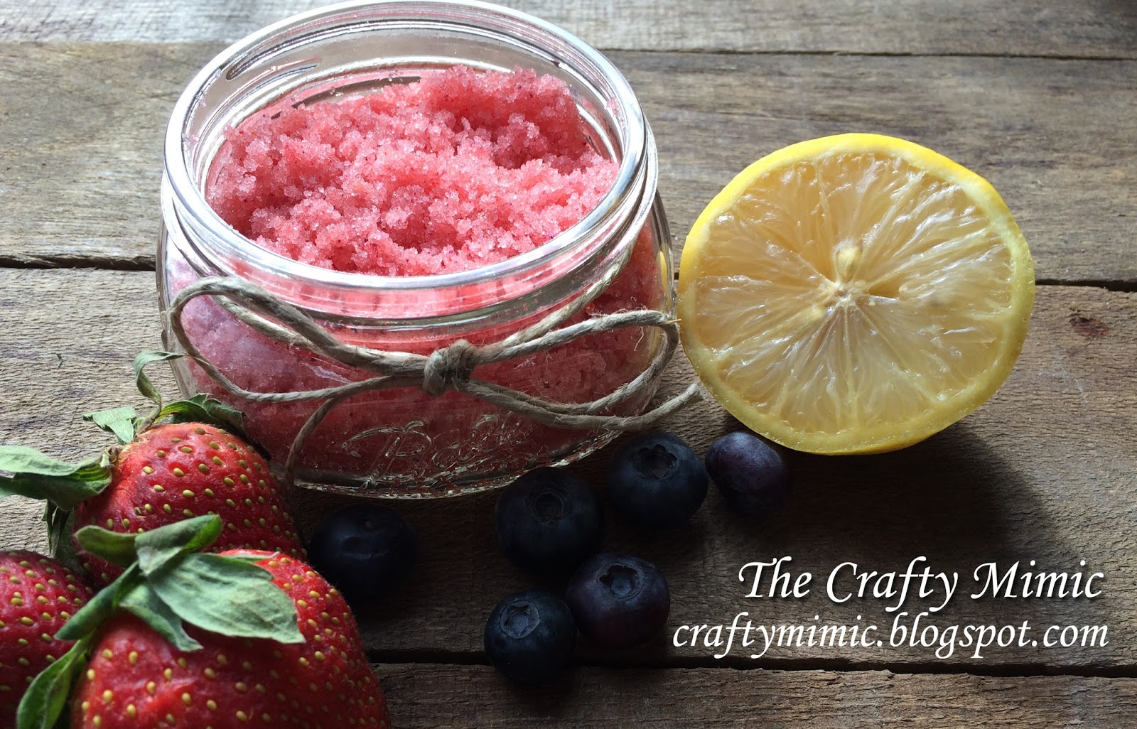 The Crafty Mimic: Lemon-Berry Sugar Scrub