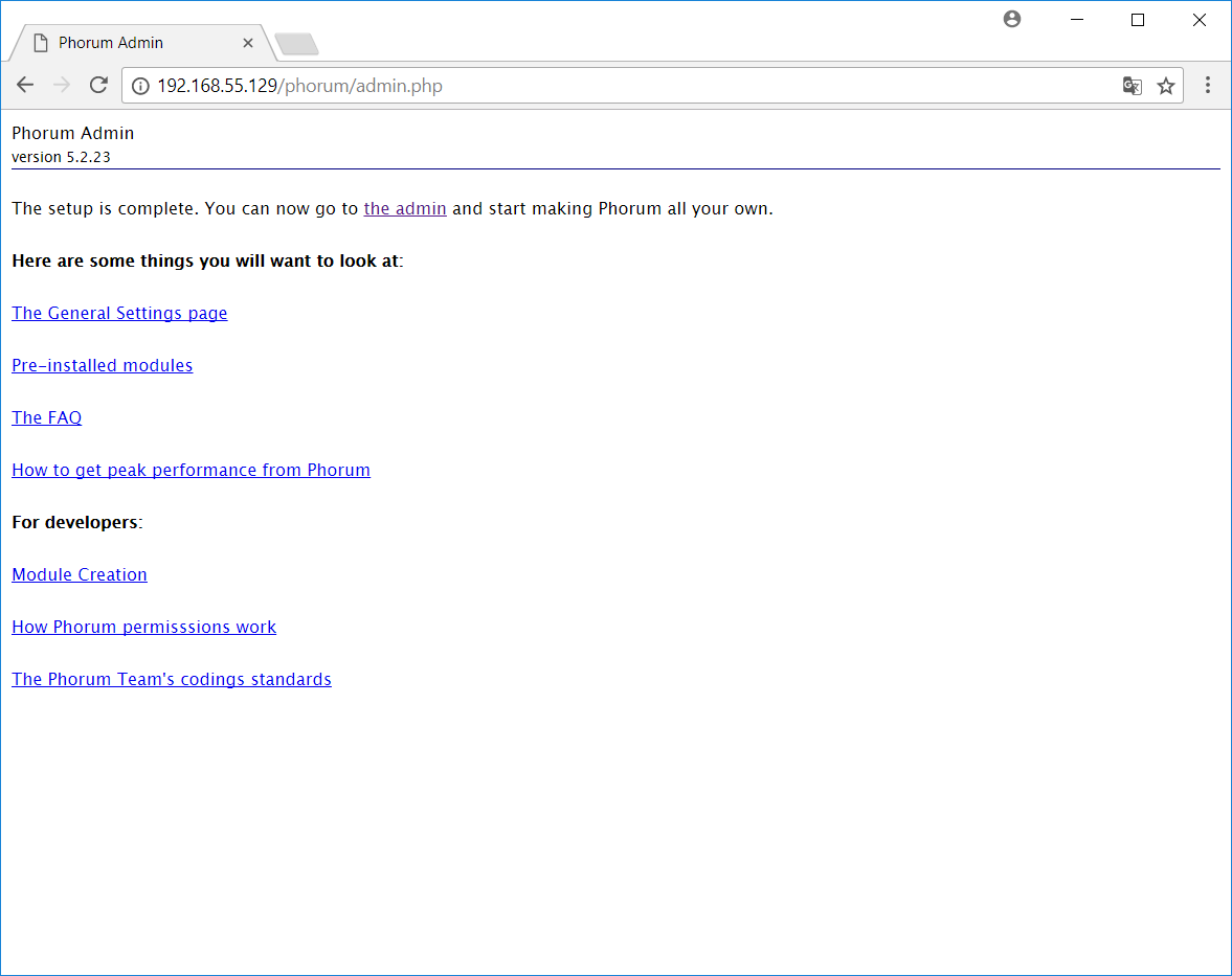 serverあれこれ: DockerでPhorum、MariaDBがインストールされたコンテナ(Alpine 3.7)を構築する