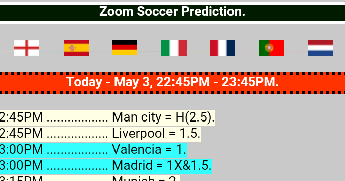 Zoom Soccer Prediction and Tips, 100% Sure