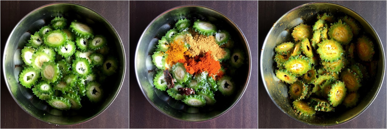 Indulge...: Pavakkai Fry | Pavakya Fry | Kakarakaya Fry | Easy Bitter ...