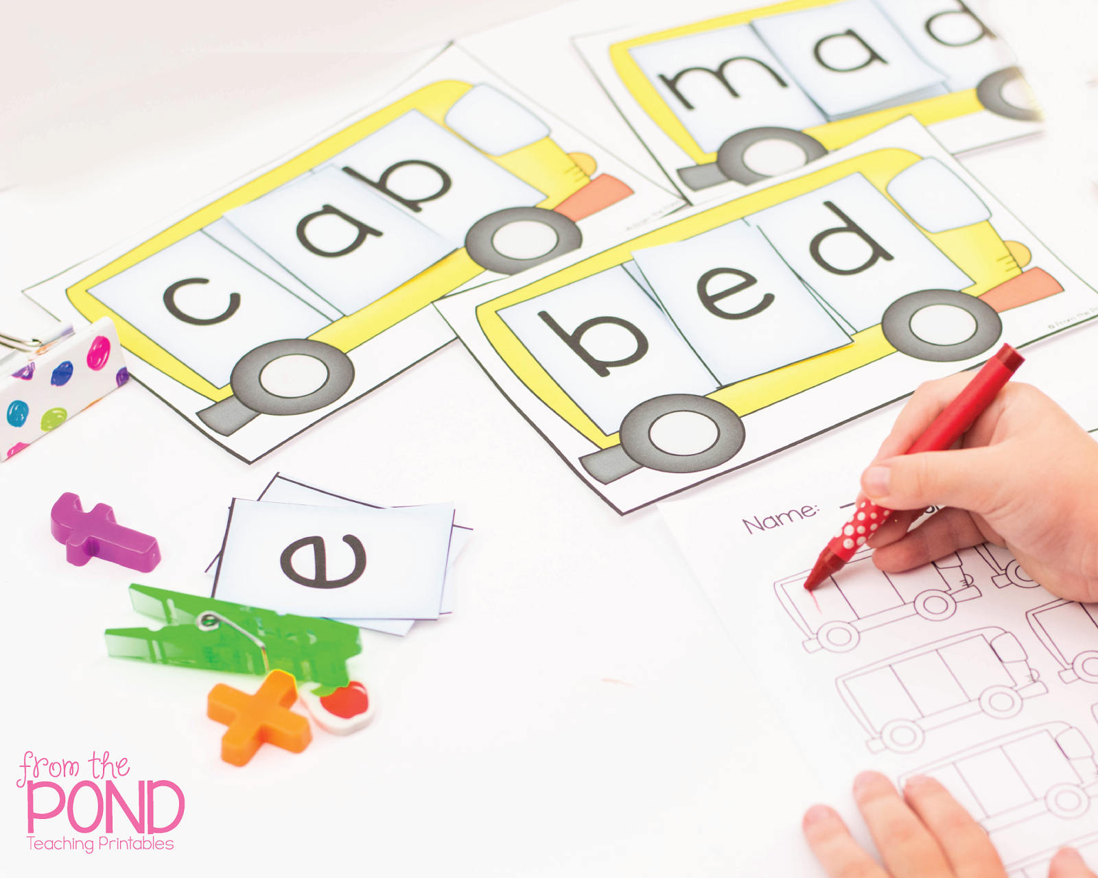 Bus It - with cvc Words! | From the Pond