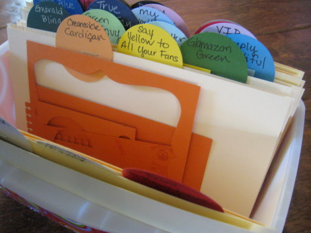 Dana's Dabbling Studio: Card Stock Organization