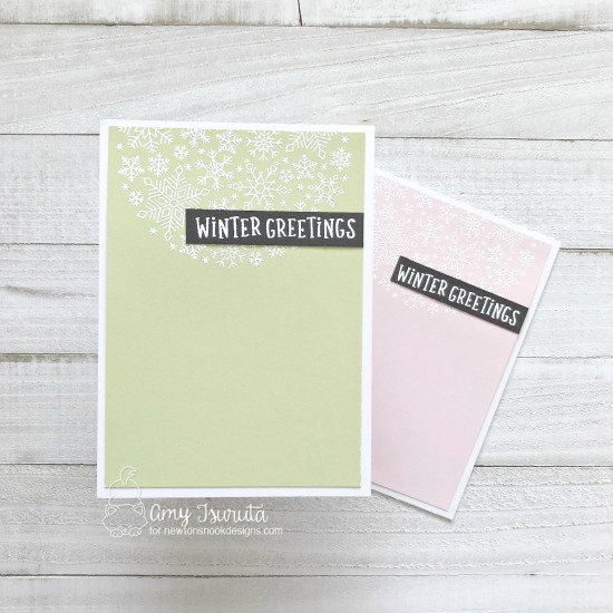 Newton's Nook Designs: Snowfall Card Set and Farewell to Amy Tsurtua