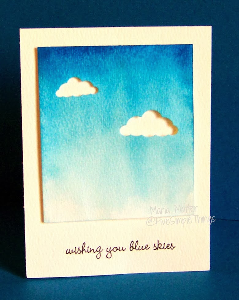 Five Simple Things: Simple Ombre Technique - Blue Skies