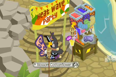 Animal Jam Cove: heat wave party