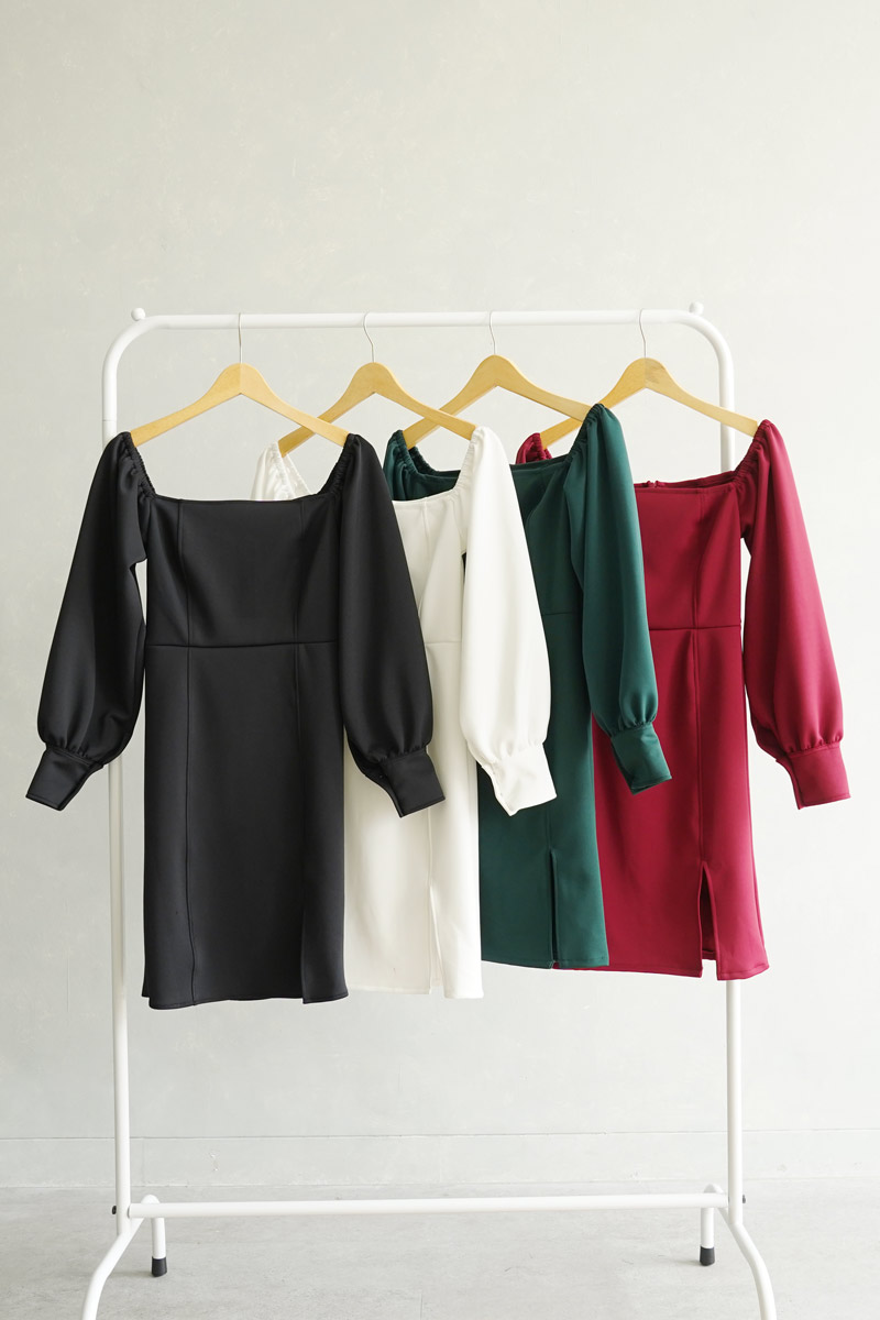 Carmel Dress Lengan Balon