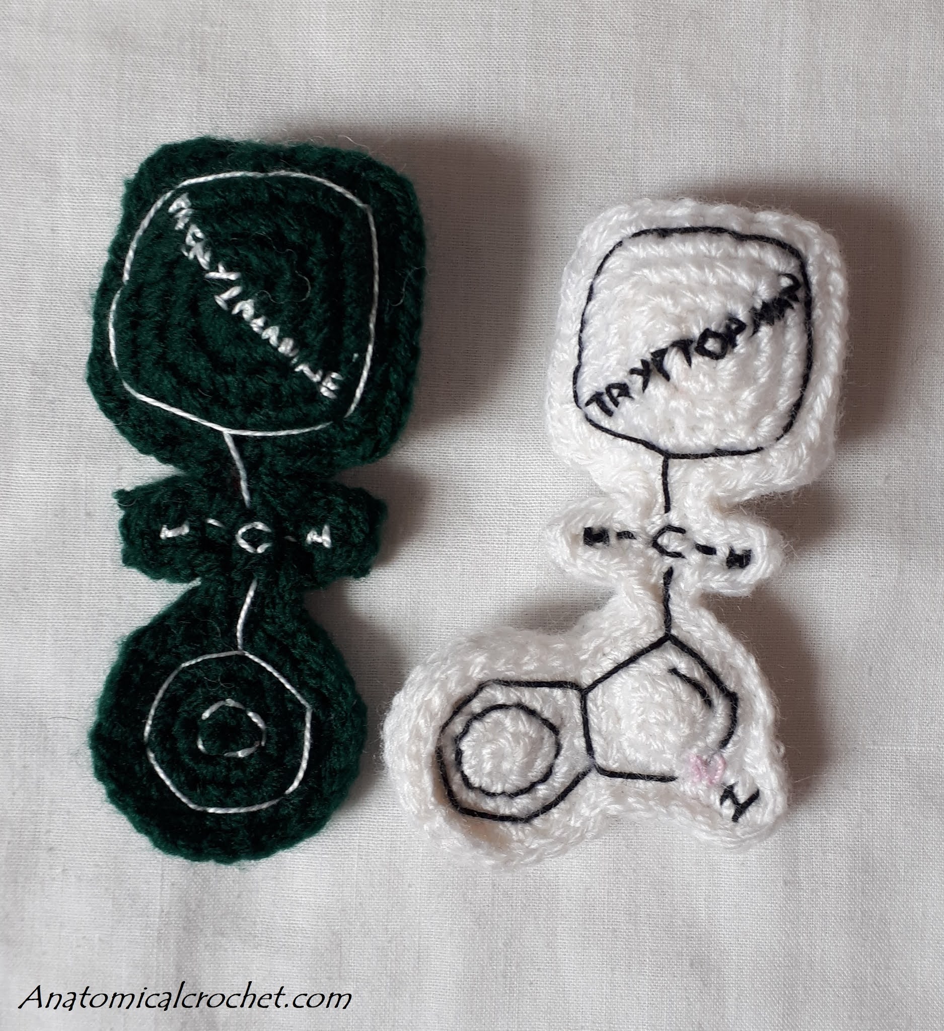 Adventures into Anatomical Crochet: Amino acids side chains