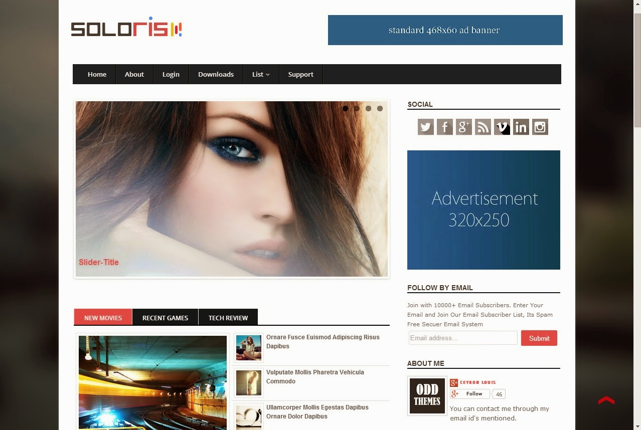 Luxury Blogger Templates