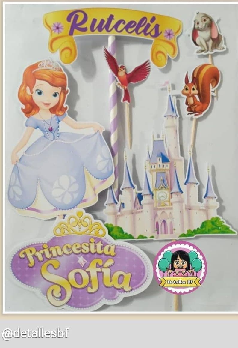 Topper Princesa Sofía Rutcelis - Mis Toppers Tus Toppers