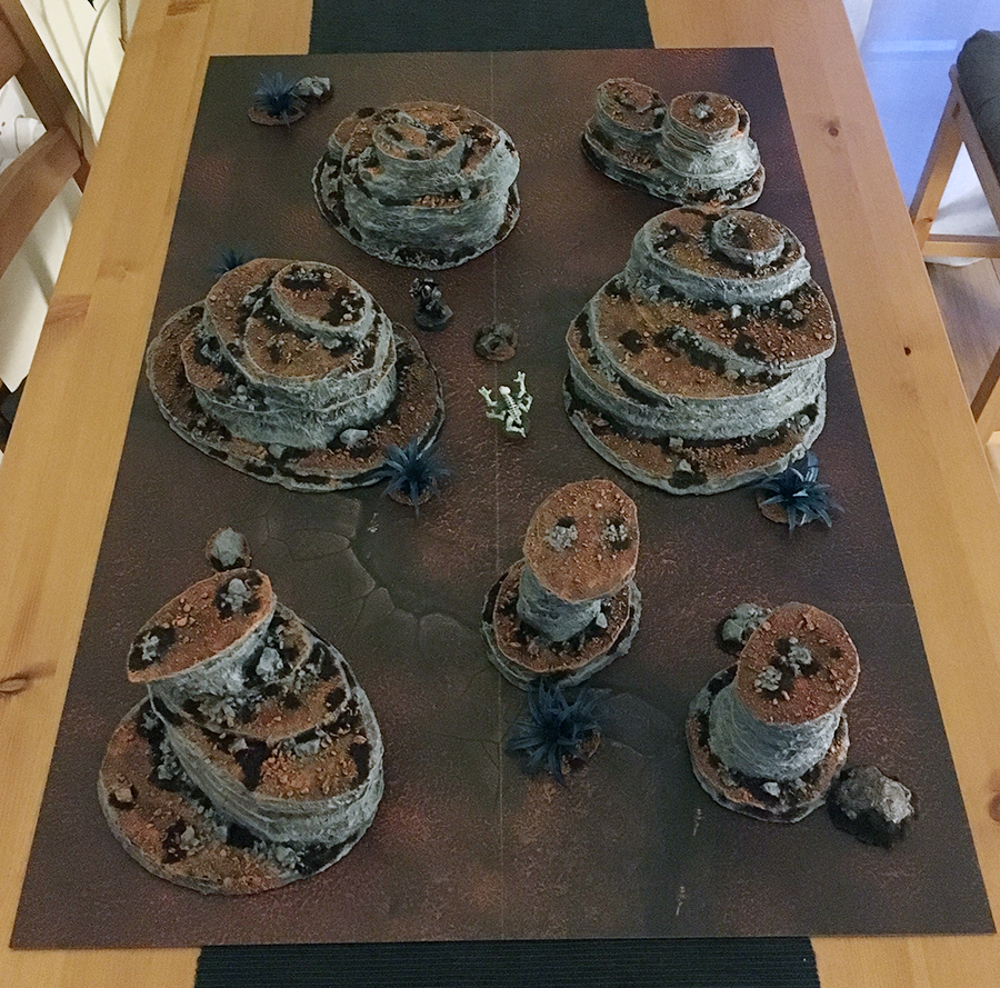 Sword of templar: Wargaming table - Kill Zone Death World - basic setup