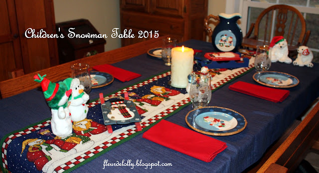 Fleur de Lolly: Children's Snowman Table 2015
