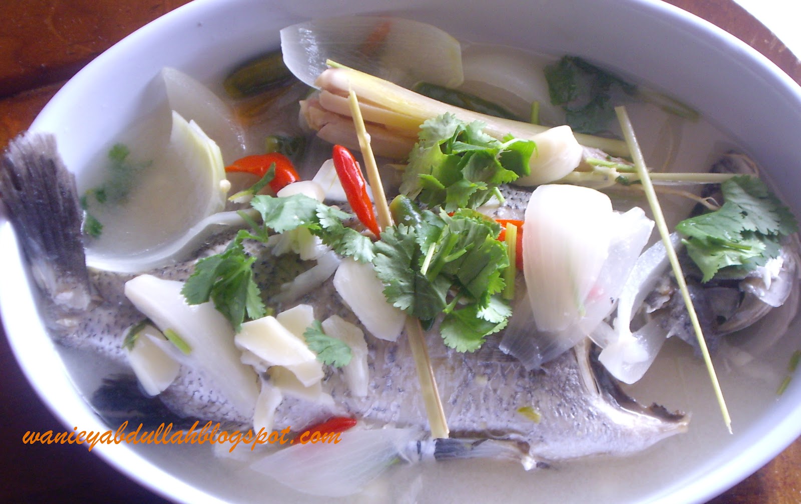 ..Di lesung pecah..: Siakap Steam Limau..jilat jari..!!