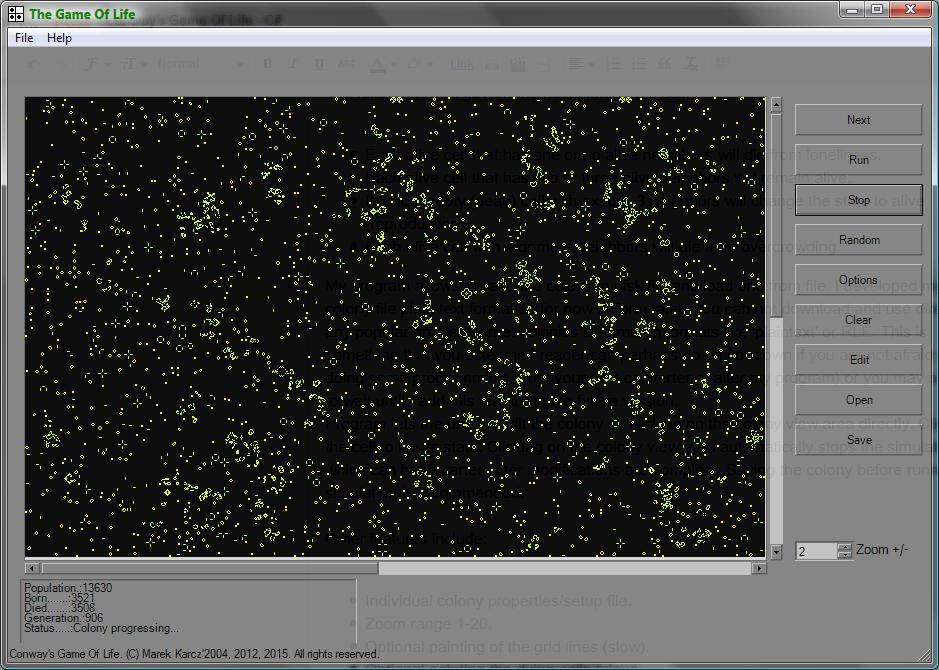 Programming for fun.: Conway's Game Of Life - C#