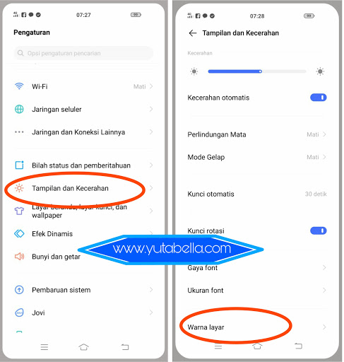 Mengatasi Layar Vivo V19 Kuning - Tips Cara Mudah