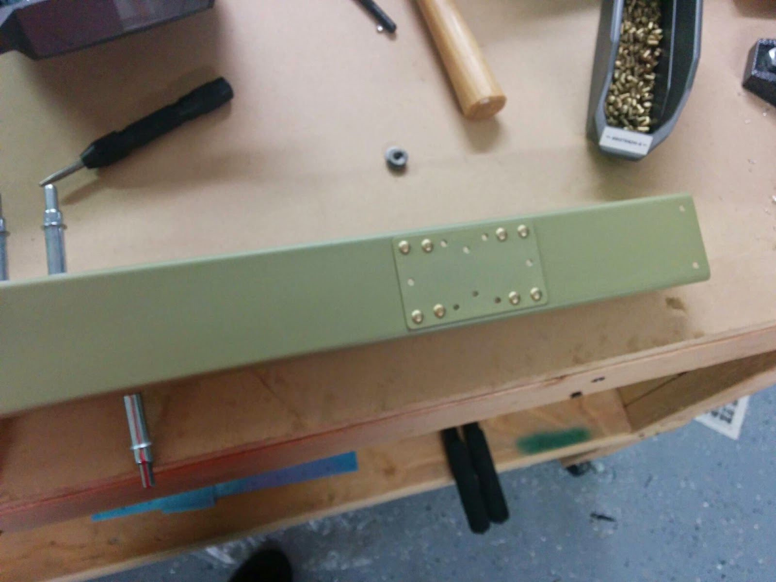 Damazio family's RV-10 project: Vertical stabilizer skeleton riveting