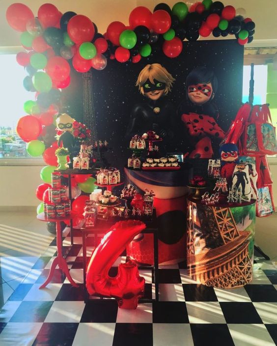 18 ideas para mesas dulces para Fiesta LadyBug