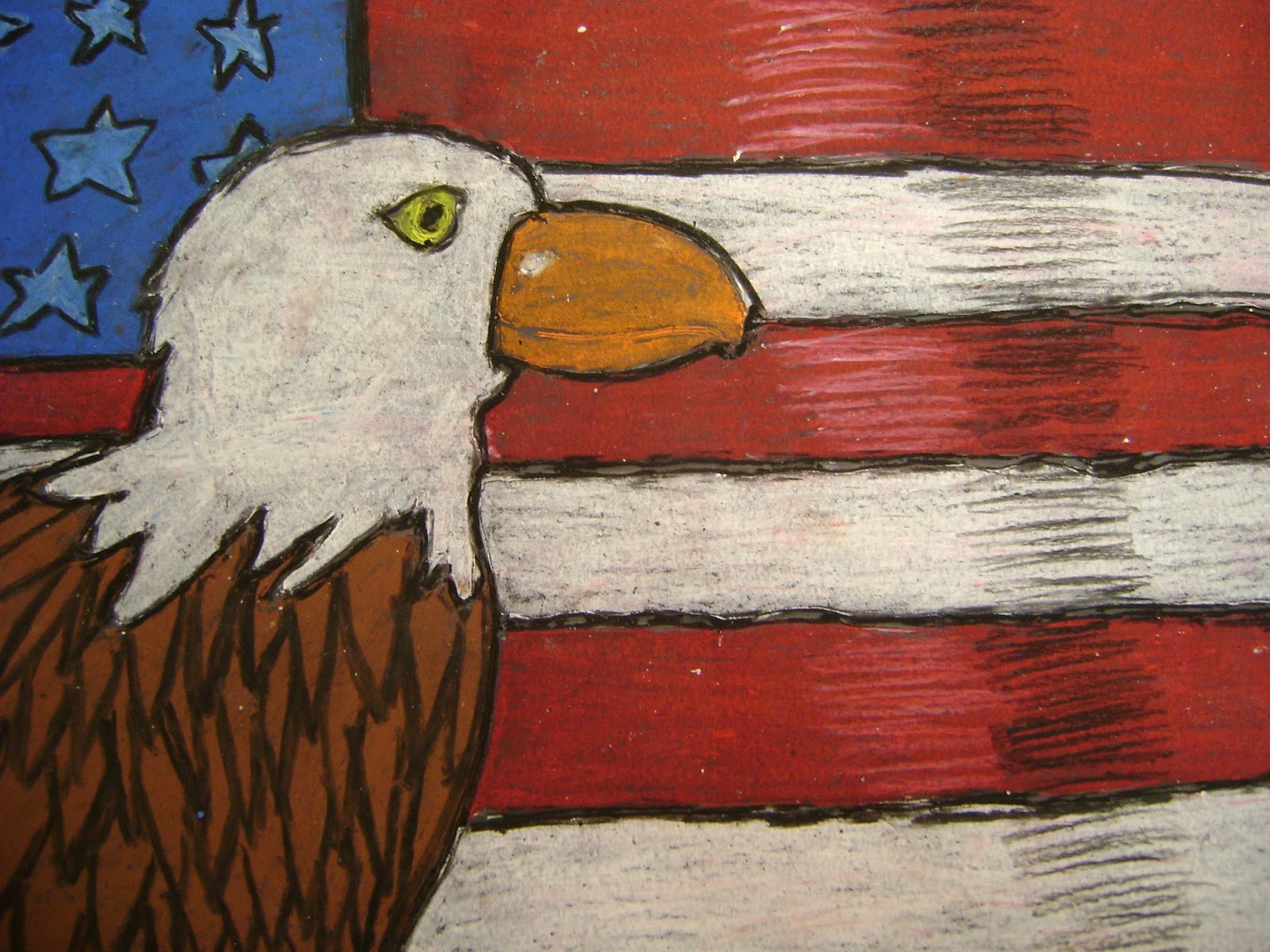 Little Dog Art Blog: 5th Grade Patriotic Art