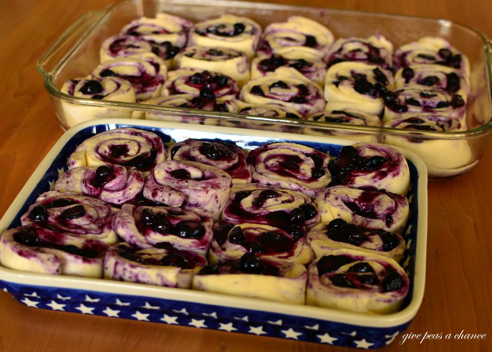 Give Peas a Chance: (Blue)Berry Sweet Rolls