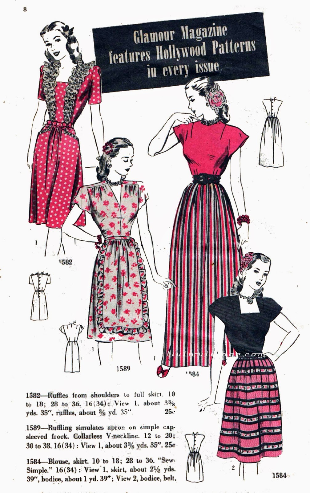 livin vintage: Hollywood Patterns 1945