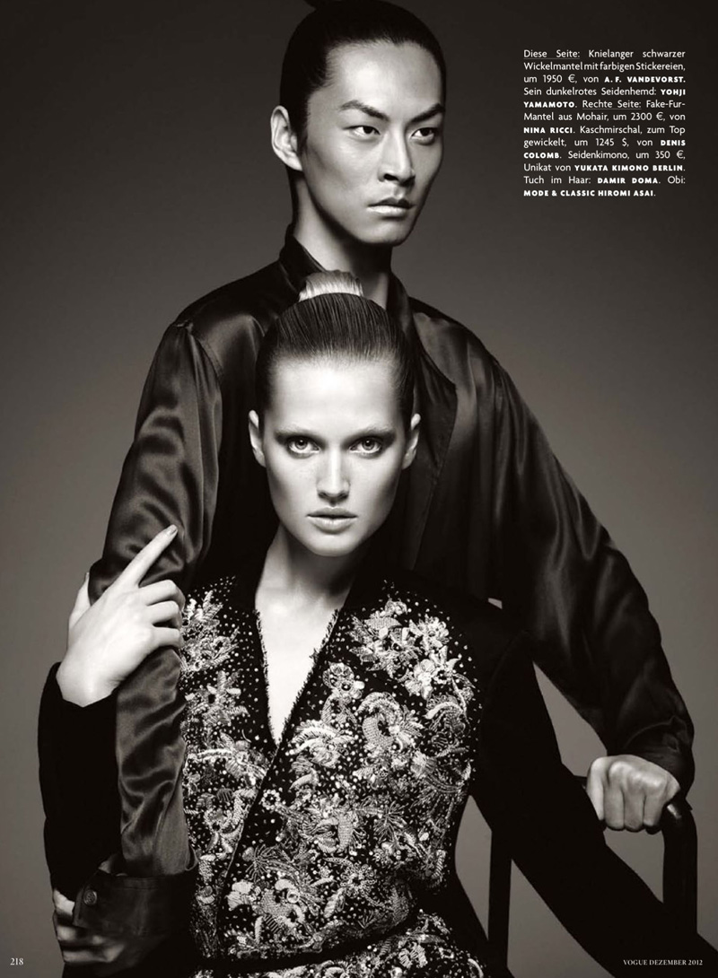 ASIAN MODELS BLOG: EDITORIAL: David Chiang in Vogue Germany, December 2012