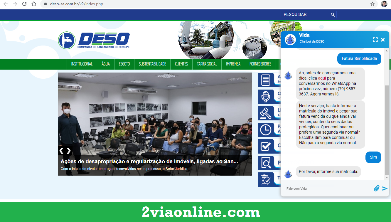 2Via DESO-SE (Fatura Simplificada) 2023-2024