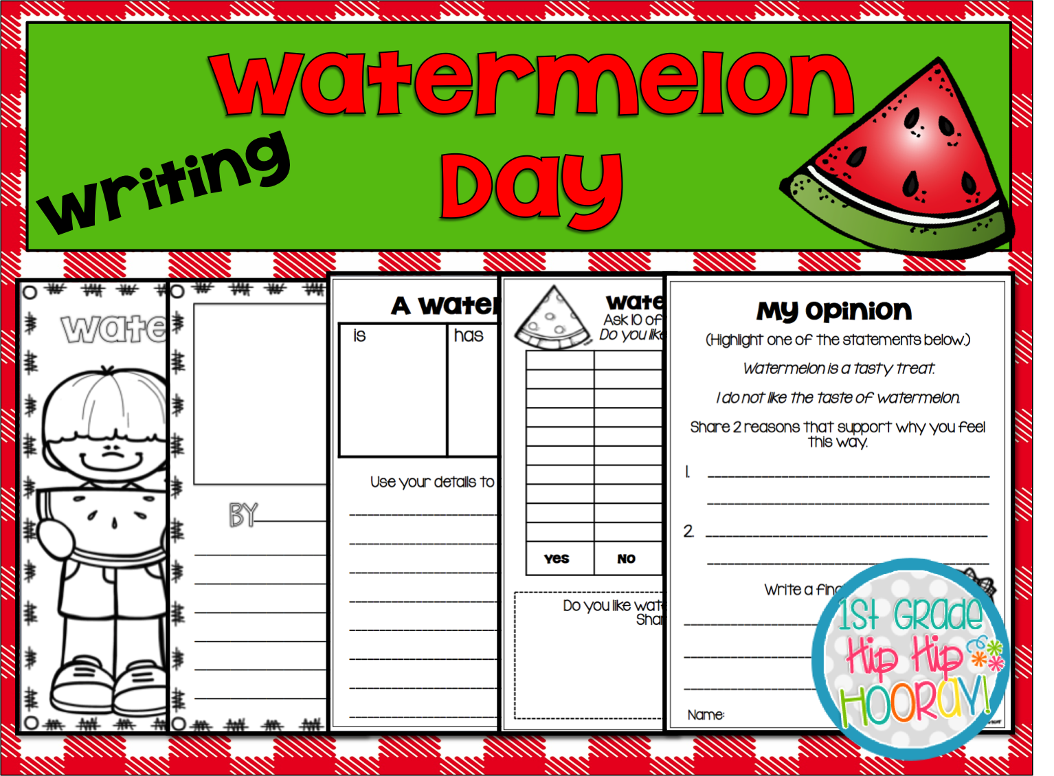 1st Grade Hip Hip Hooray!: A "MELON" ideas to celebrate WATERMELON!