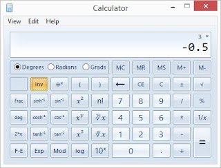 OS Tex: Exp function in Windows Calculator