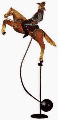 Old Vintage Gallery: Antique Cowboy Balancing Toy