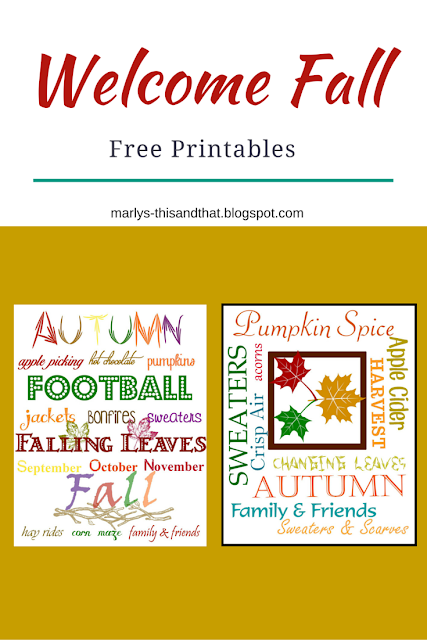 This and that: Welcome Fall {free printable}