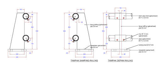 Jual Rail pipa / Hand rail Jembatan murah berkualitas 081310359516 ...