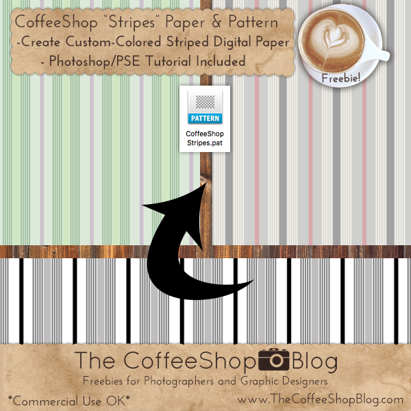 The CoffeeShop Blog: CoffeeShop "Stripes" Custom Digital Paper and ...