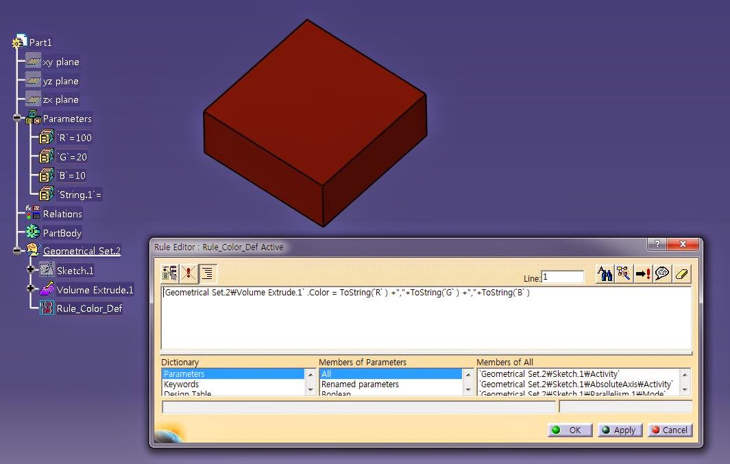 Could You Talk Us Something About Your Catia?: Change Object's Color in ...