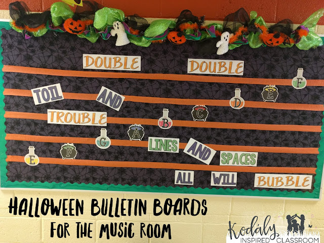 Kodaly Inspired Classroom: Bulletin Boards for Halloween in the Music Room