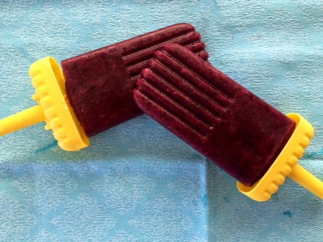 SOULFUL HEALTHY LIVING: BLUEBERRY & MILK ICE BLOCKS