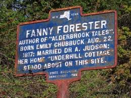 View from the back street: More History Markers..Emily Chubbuck - Fanny ...