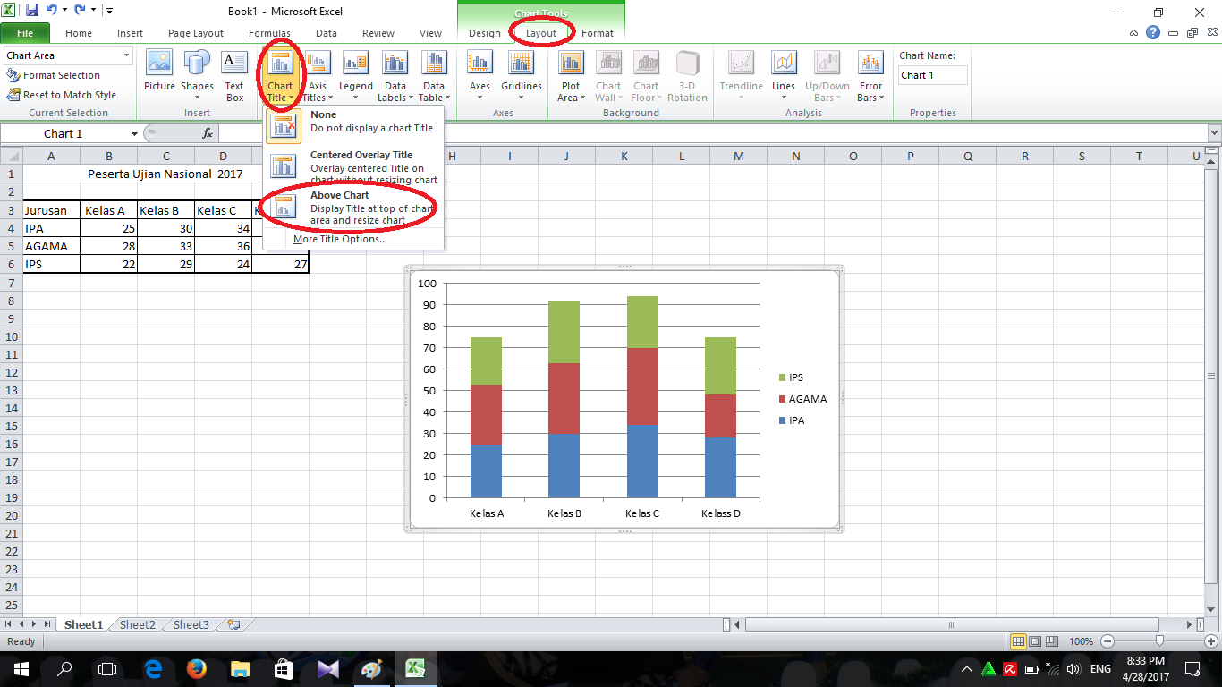 Story: Tutorial Grafik pada aplikasi Excel