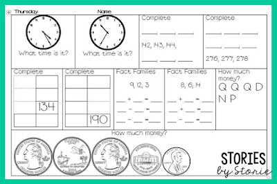 Morning Work - Using a Daily Math Review