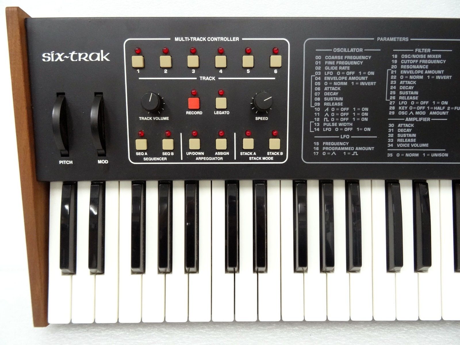 MATRIXSYNTH: Sequential Circuits SIX-TRAK Vintage Analog Synthesizer SN ...