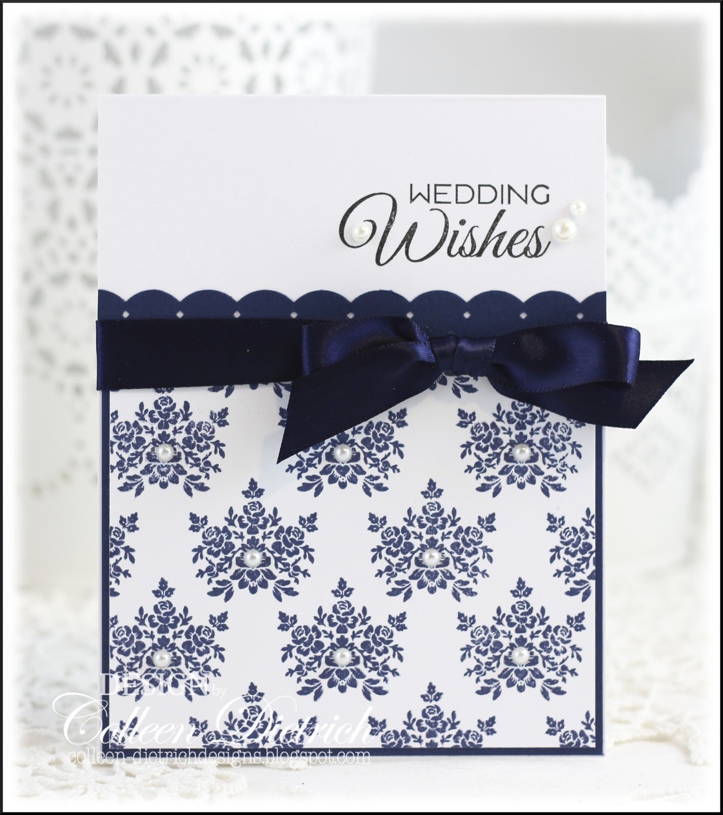 Navy Wedding Wishes | Colleen Dietrich Designs