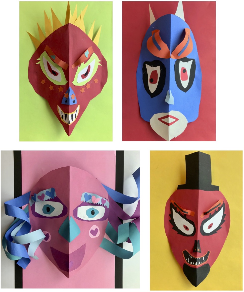 The Rolling Artroom: Paper Faces (1st-3rd Grade)