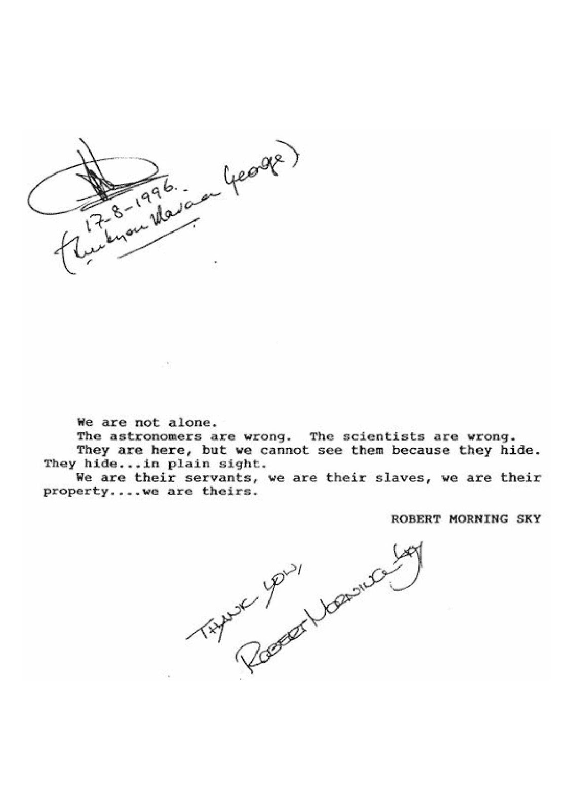 THE TERRA PAPERS By ROBERT MORNING SKY