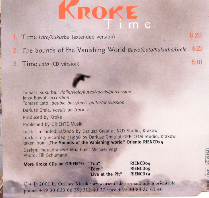ENTRE MUSICA: KROKE - Time + 2 Single