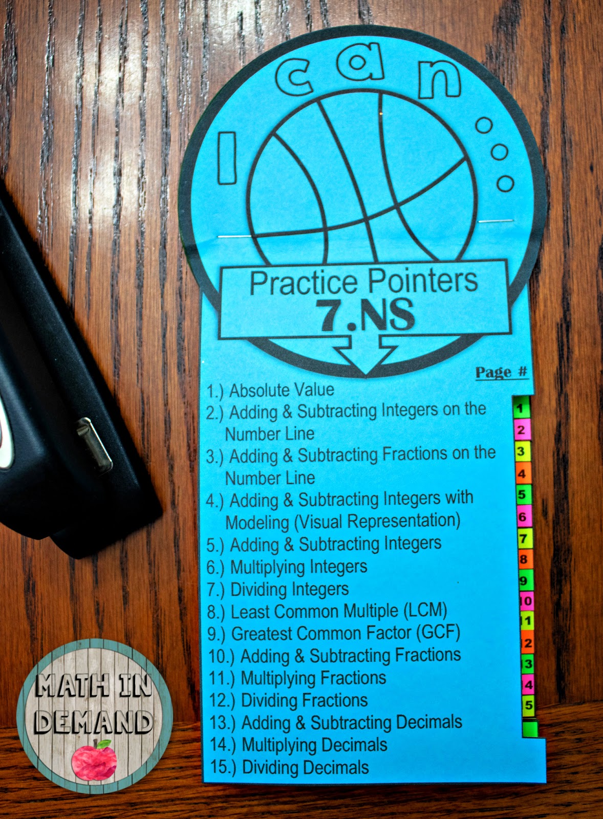 Math in Demand: 7th Grade Math Number Sense Practice Pointers - 7.NS