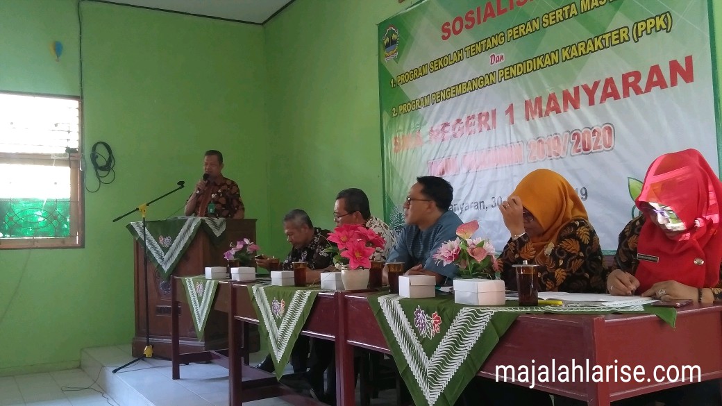SMAN 1 Manyaran Jadi Sekolah Pengembangan Pendidikan Karakter se ...