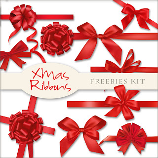 Scrap. DOT: Freebies Xmas Ribbons Kit